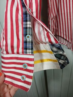 Robert Graham | Shirts | Robert Graham Red And White Vertical Stripe ...